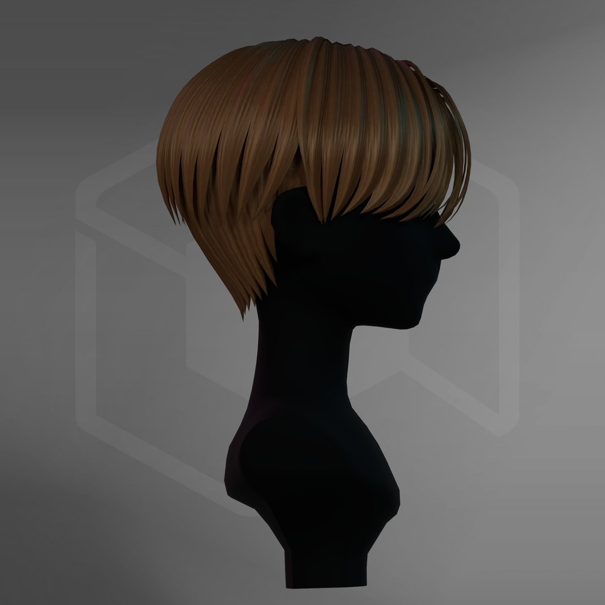 3D model Game Hair - Stylized Male Hairstyle V3 VR / AR / low-poly ...