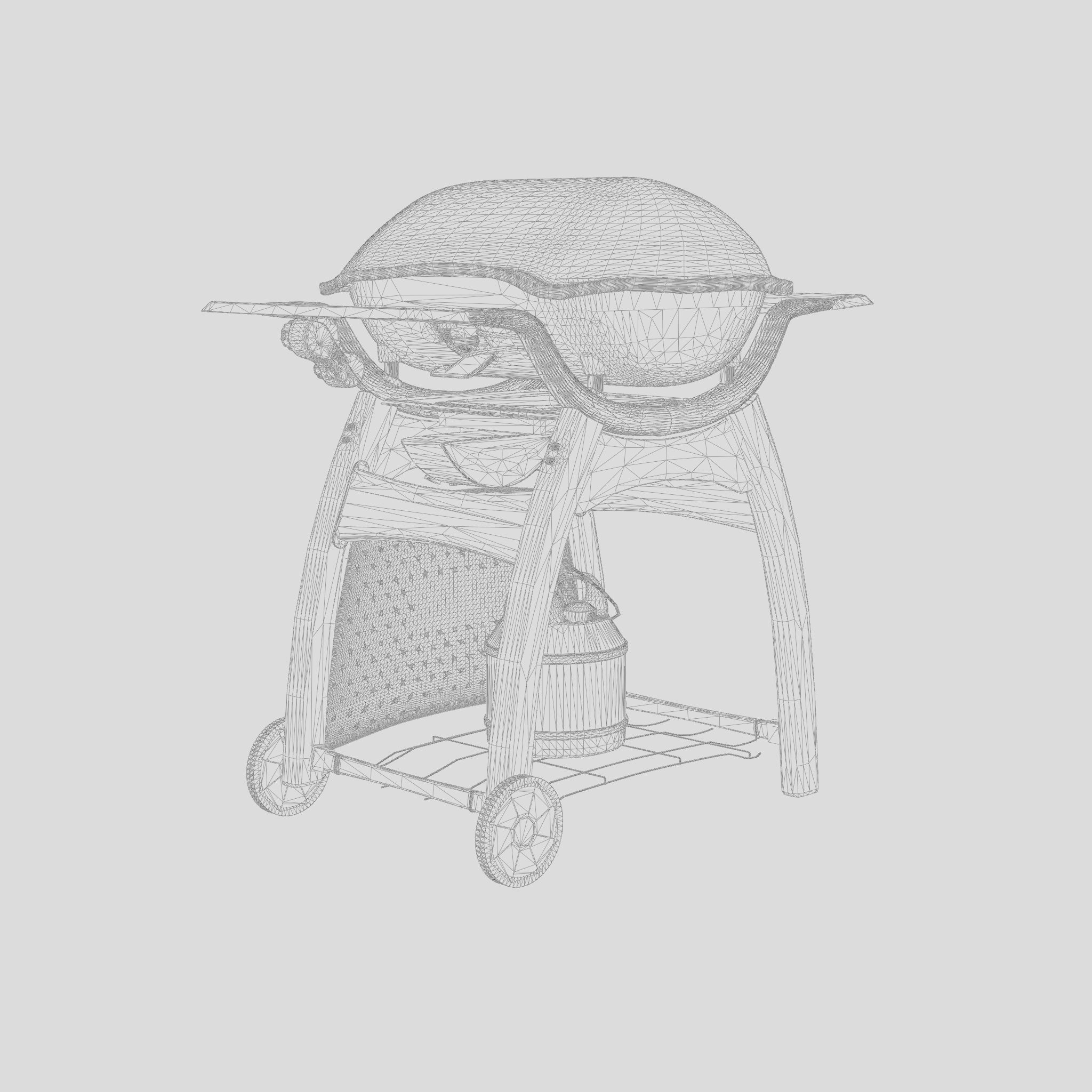 3D model Weber Barbecue and Grill 3D Model VR / AR / low-poly | CGTrader