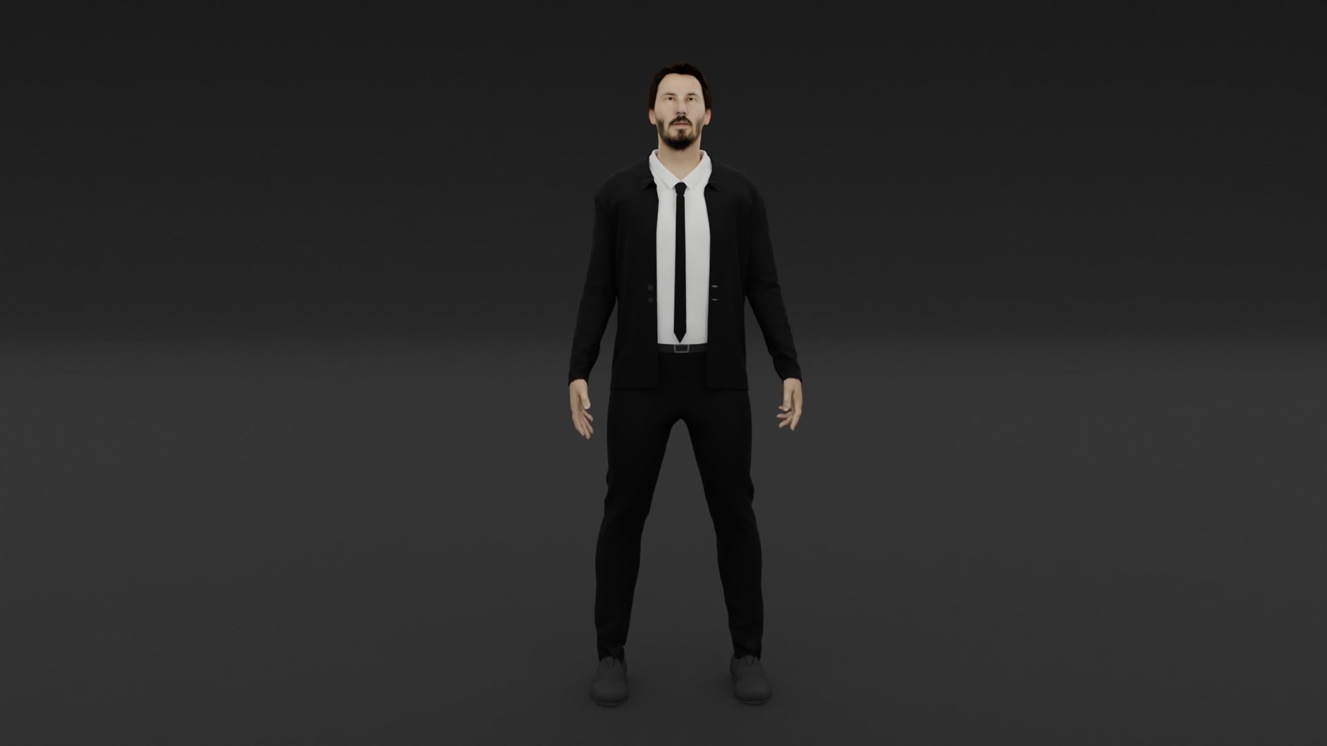 3D model Keanu Reeves VR / AR / low-poly | CGTrader