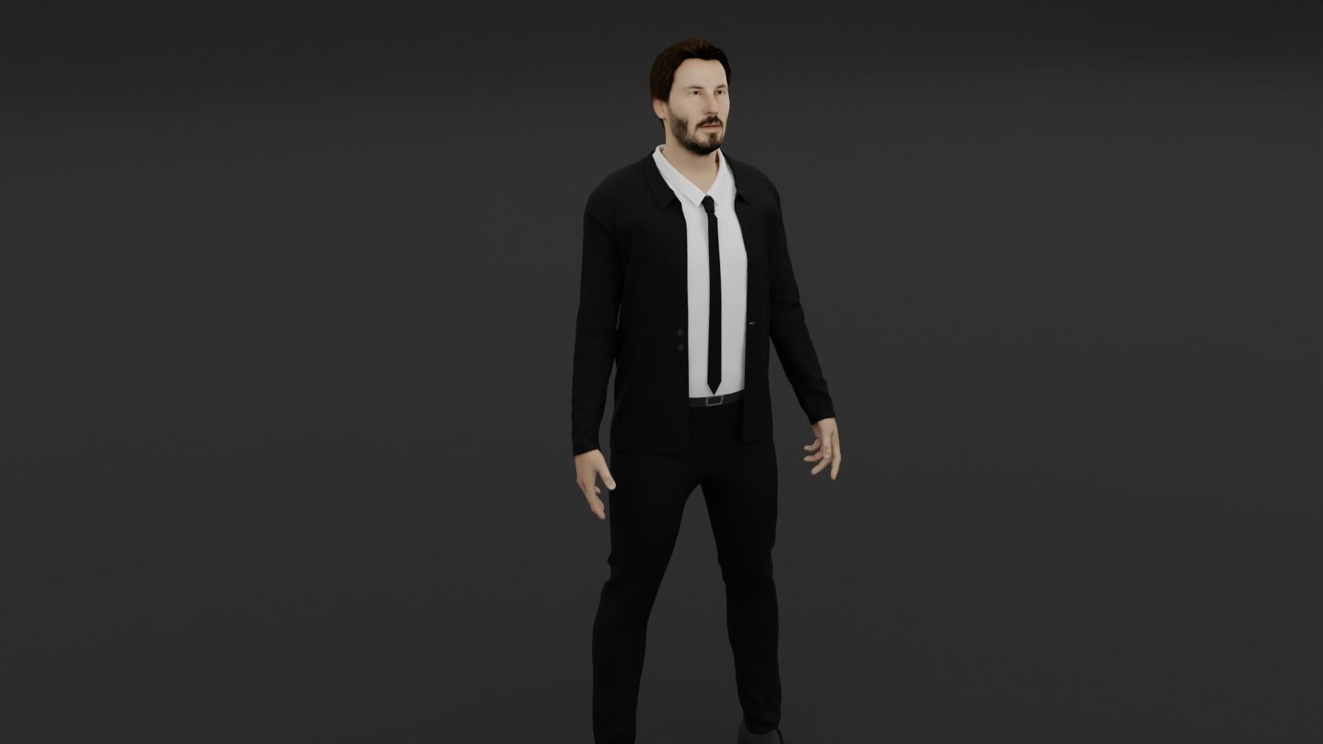 3D model Keanu Reeves VR / AR / low-poly | CGTrader