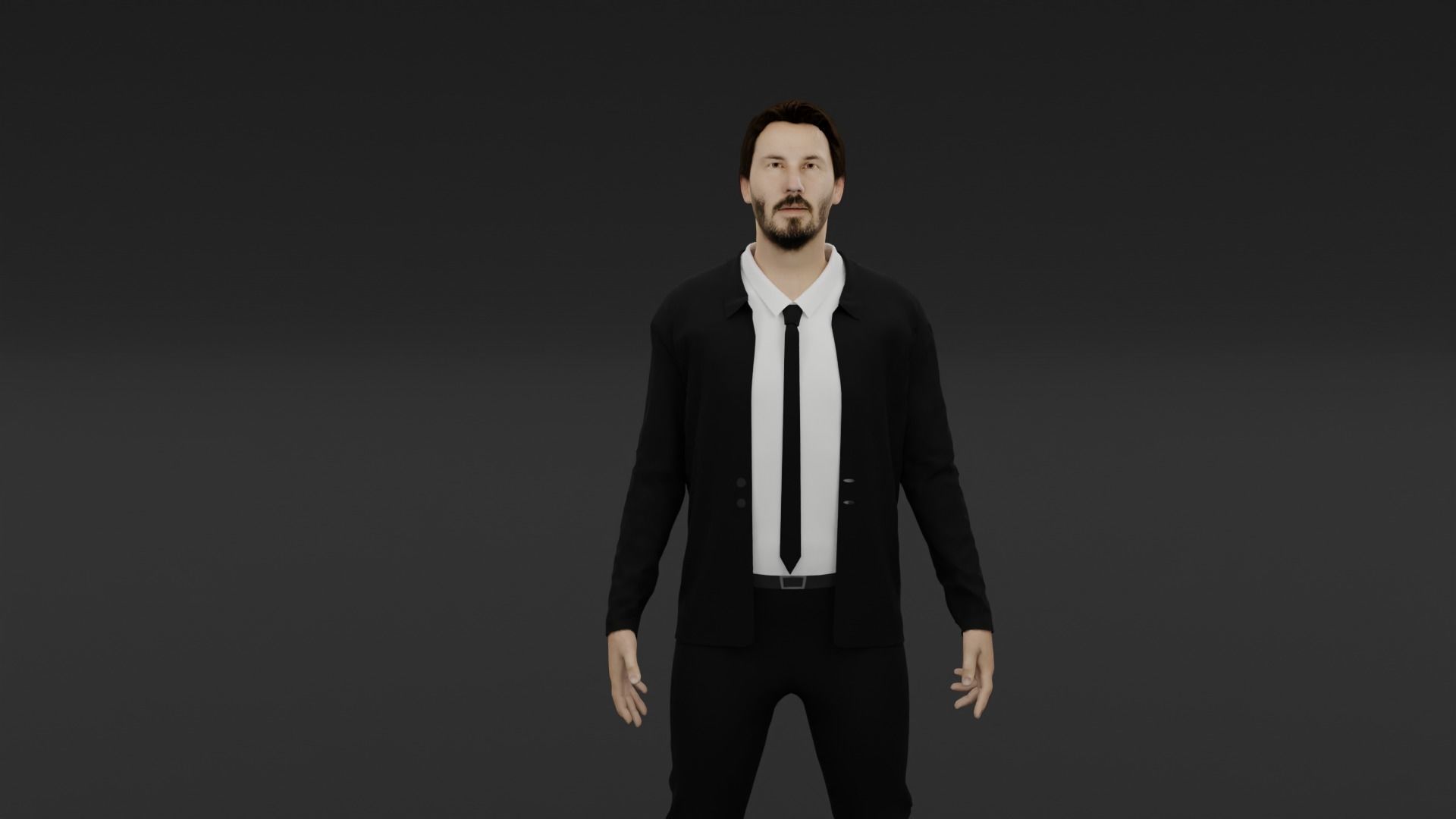3D model Keanu Reeves VR / AR / low-poly | CGTrader