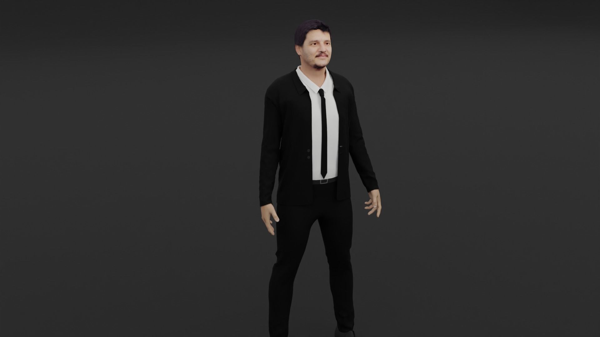 3D model Pedro Pascal VR / AR / low-poly | CGTrader