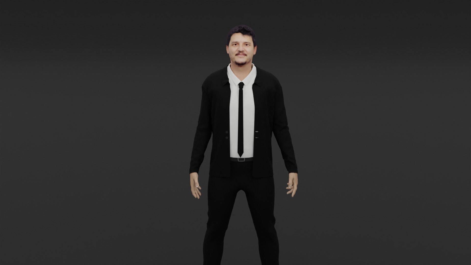 3D model Pedro Pascal VR / AR / low-poly | CGTrader