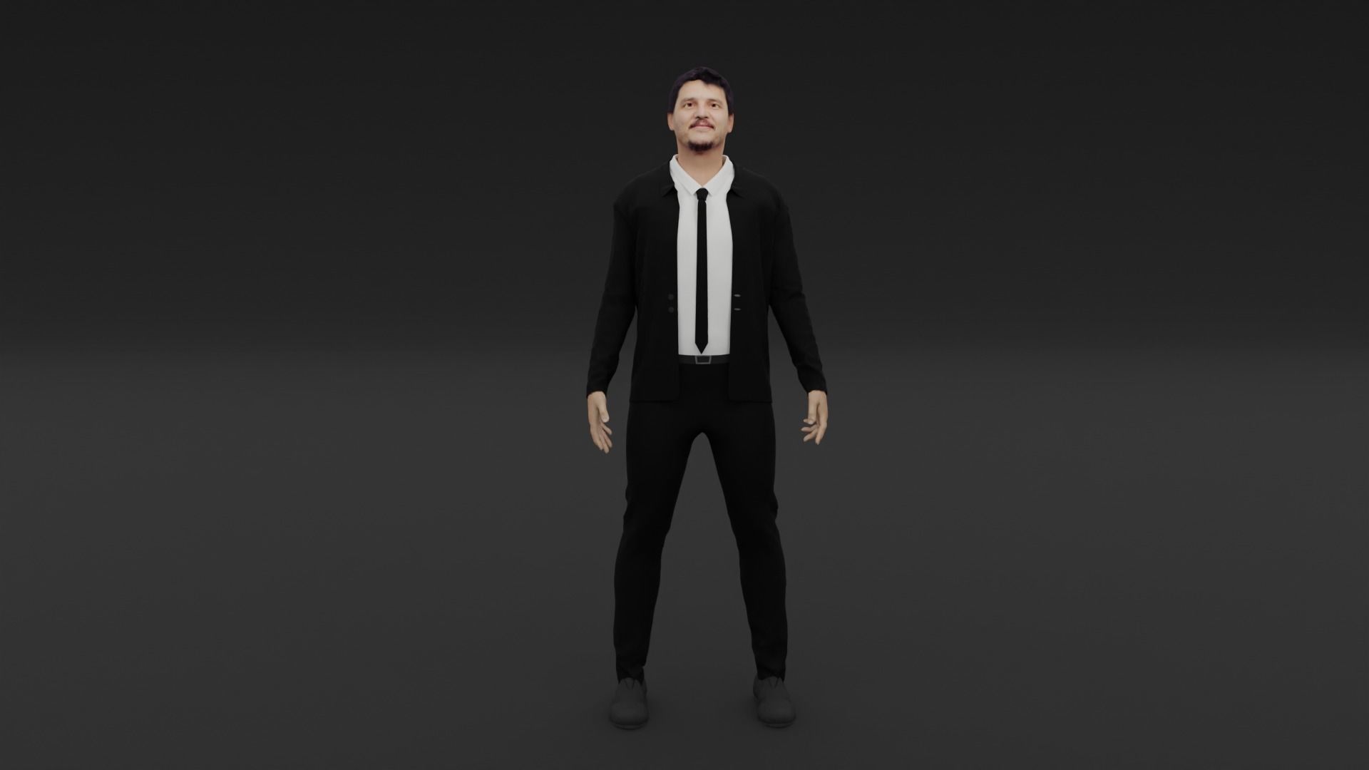 3D model Pedro Pascal VR / AR / low-poly | CGTrader