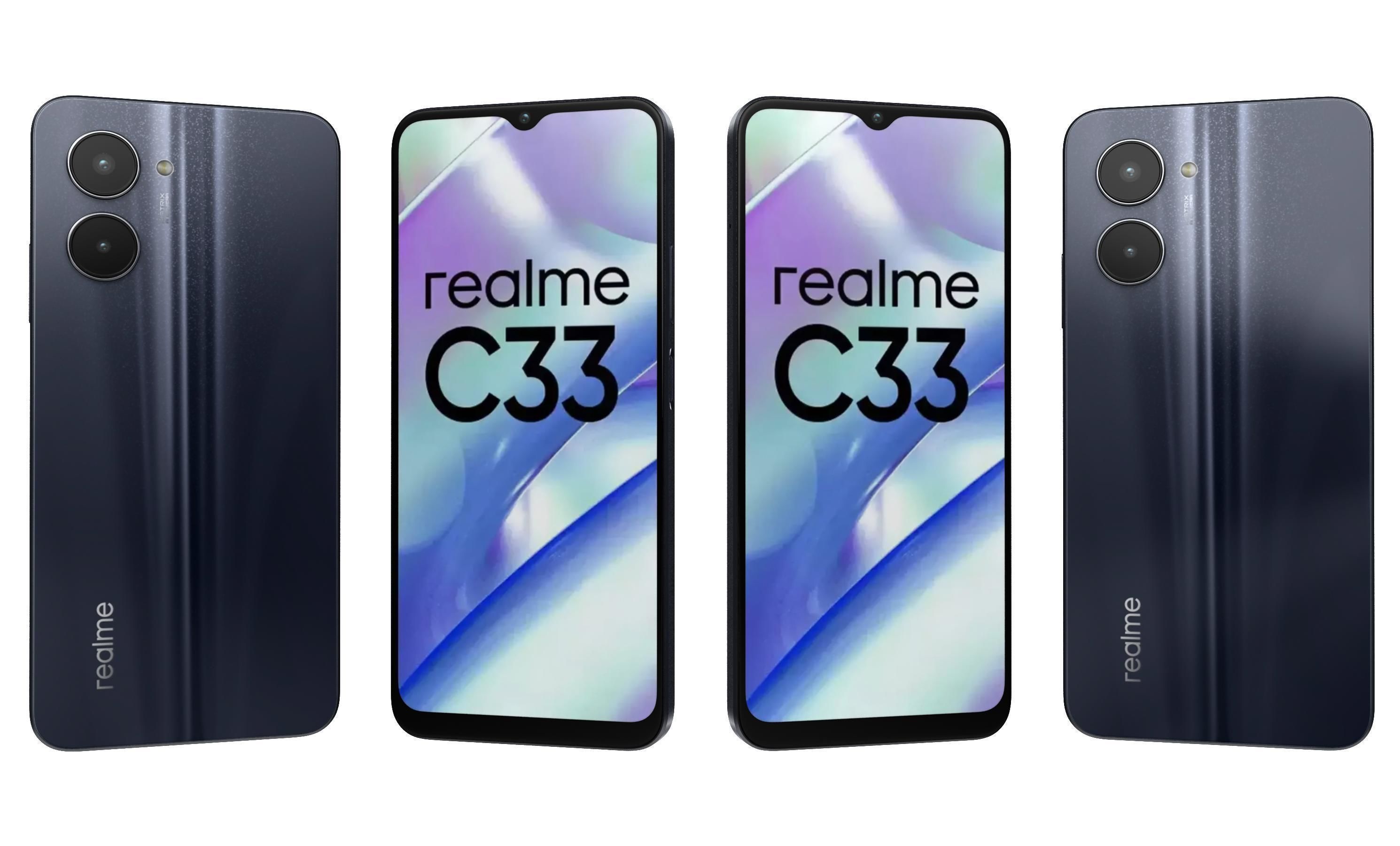 3D model Realme C33 2023 All Colors VR / AR / low-poly | CGTrader