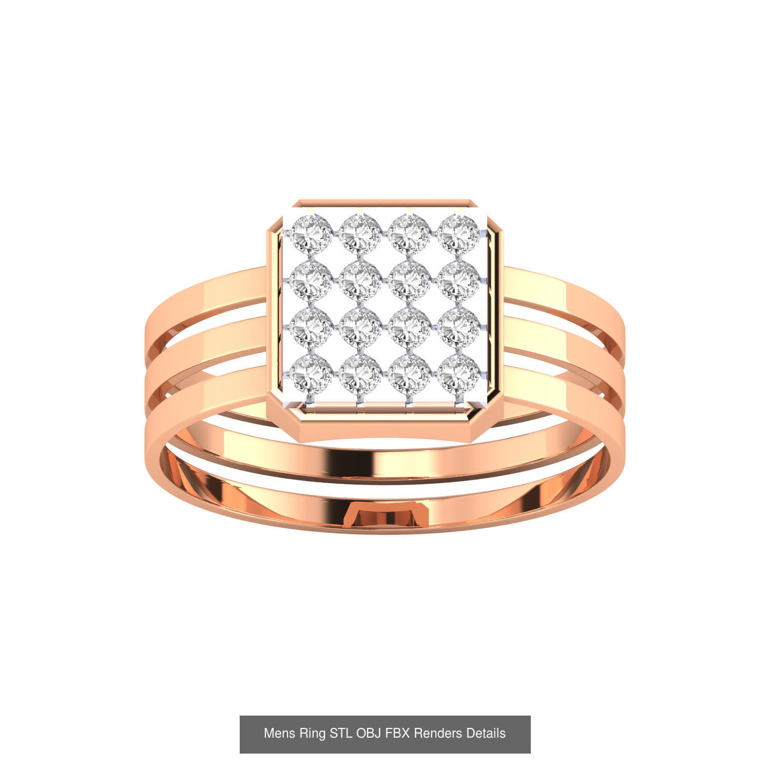 38 Mens Rings STL OBJ FBX Renders Details Collection | CGTrader