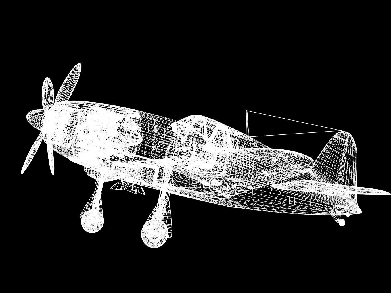Mitsubishi J2M4 RAIDEN 3D model | CGTrader