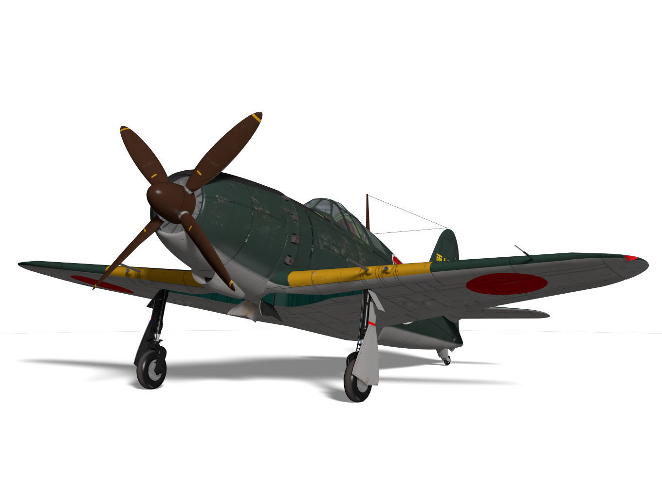 Mitsubishi J2M5 RAIDEN 3D model | CGTrader