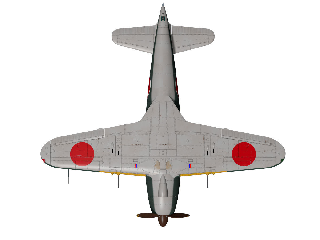 Mitsubishi J2M5 RAIDEN 3D model | CGTrader