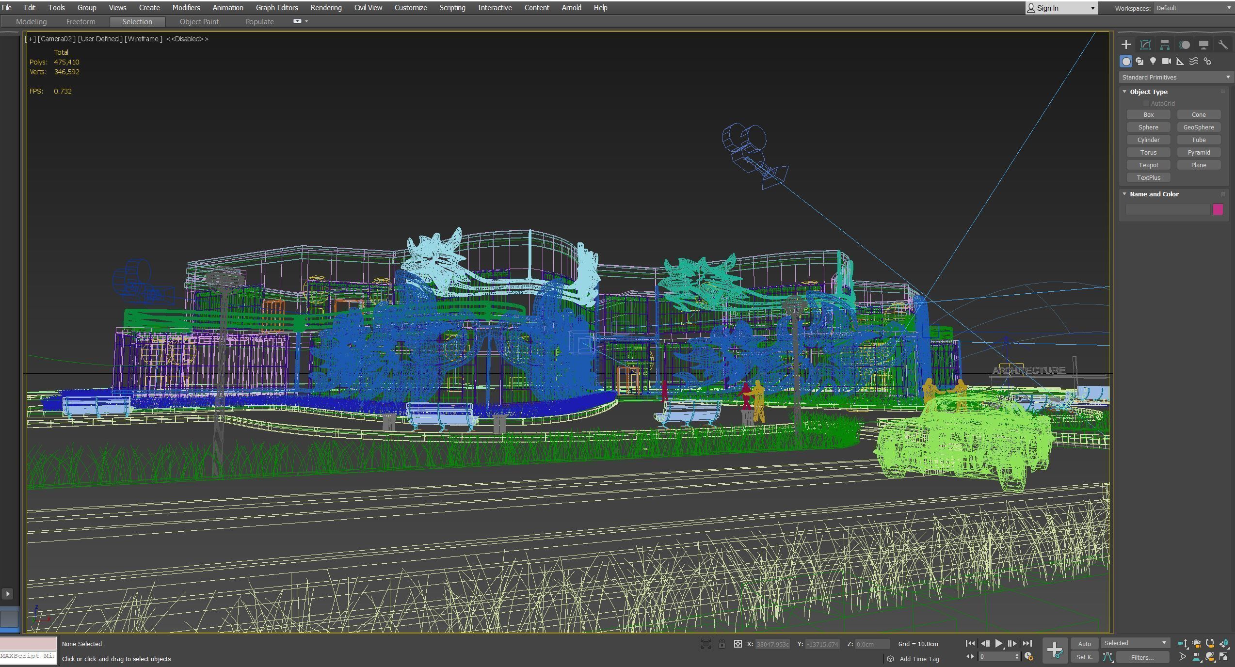 Flower building concept 3D model | CGTrader