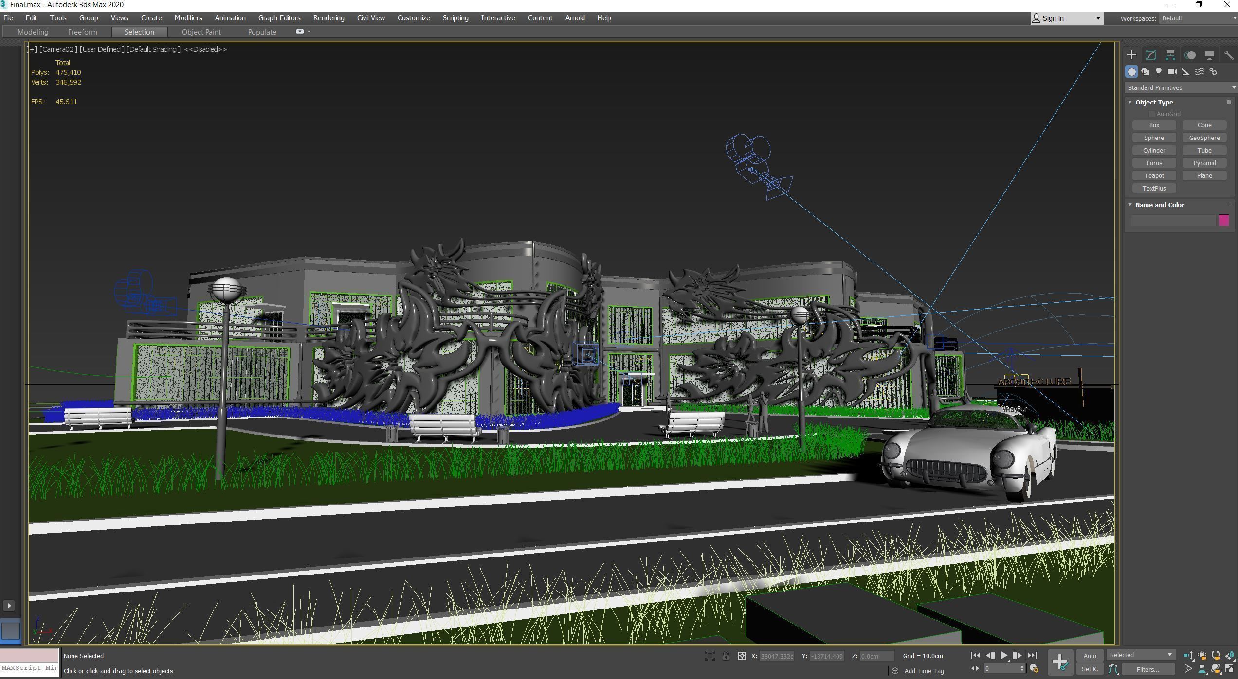 Flower building concept 3D model | CGTrader