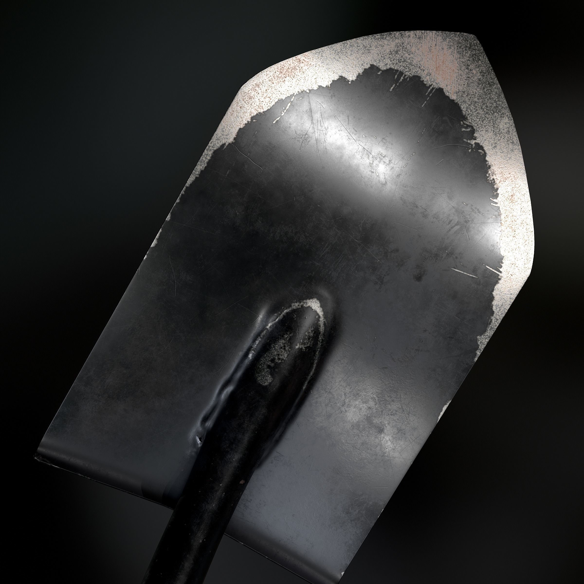 3D model Fiskars worn shovel solid VR / AR / low-poly | CGTrader