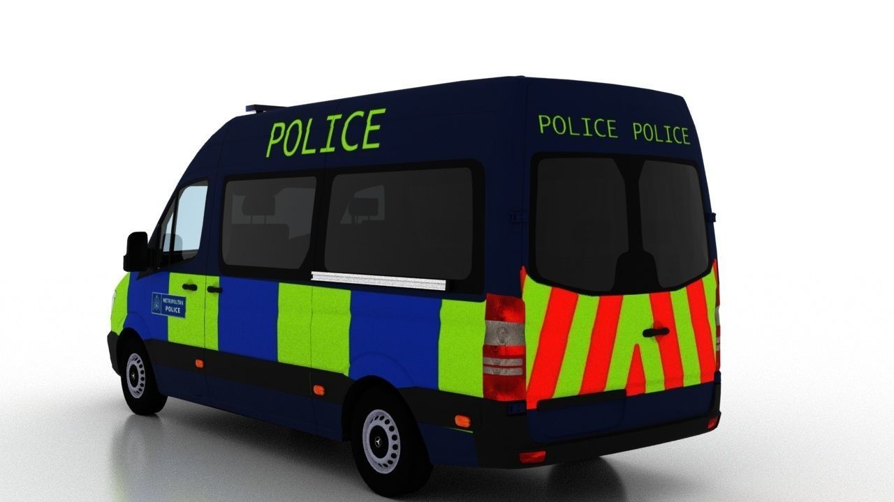 Mercedes Benz Sprinter L2H2 2015 England Police Passenger UK 3D model ...