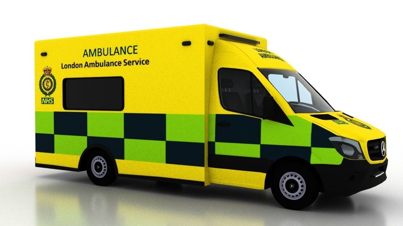 Mercedes Benz Sprinter 2015 Truck England Ambulance UK 3D model | CGTrader