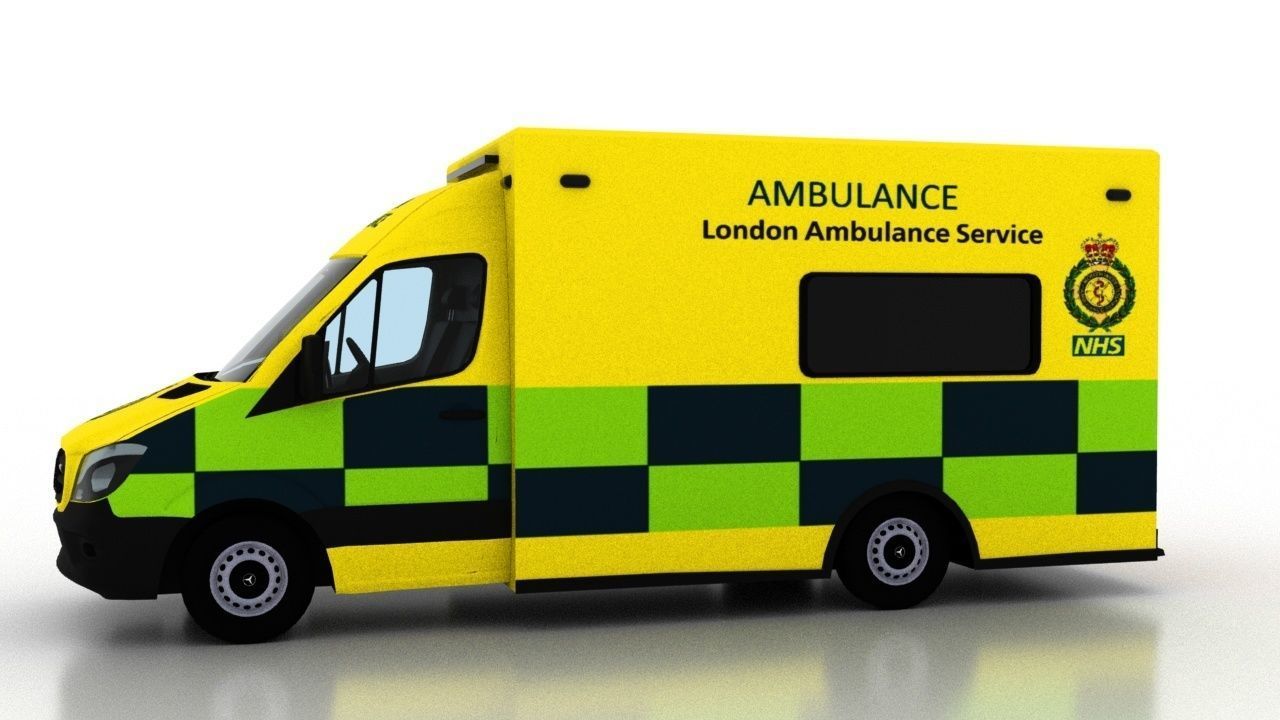 Mercedes Benz Sprinter 2015 Truck England Ambulance EU 3D model | CGTrader