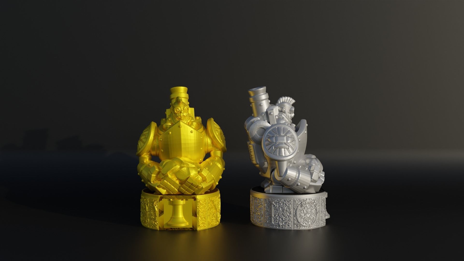 Dwarf Figure Chess Set - 6 Different Dwarf Character 3D model 3D ...