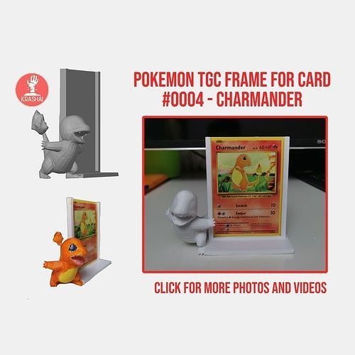 Charmander TCG frame for card 3D model 3D printable | CGTrader