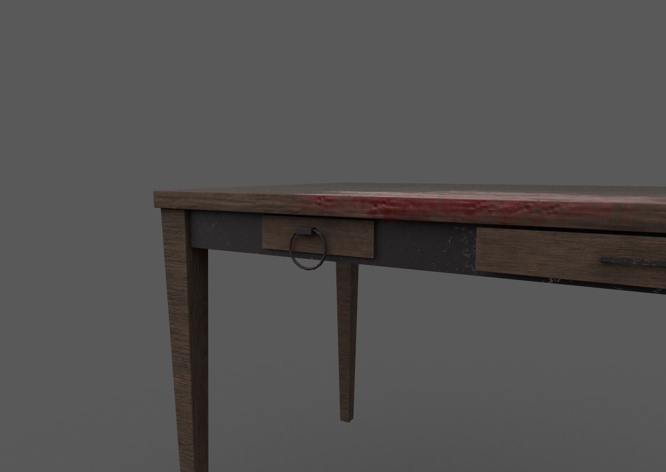 3D model Interrogation Desk and Chair VR / AR / low-poly | CGTrader
