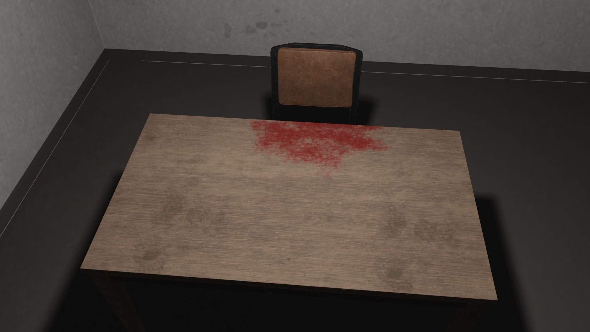 3D model Interrogation Desk and Chair VR / AR / low-poly | CGTrader