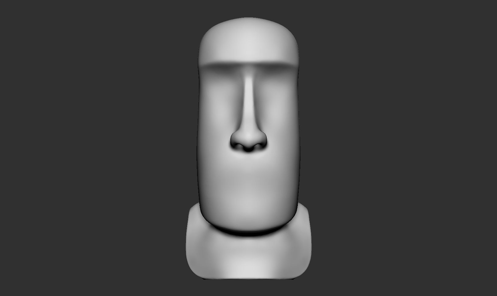 Modern Moai Sculpture 3D model 3D printable | CGTrader