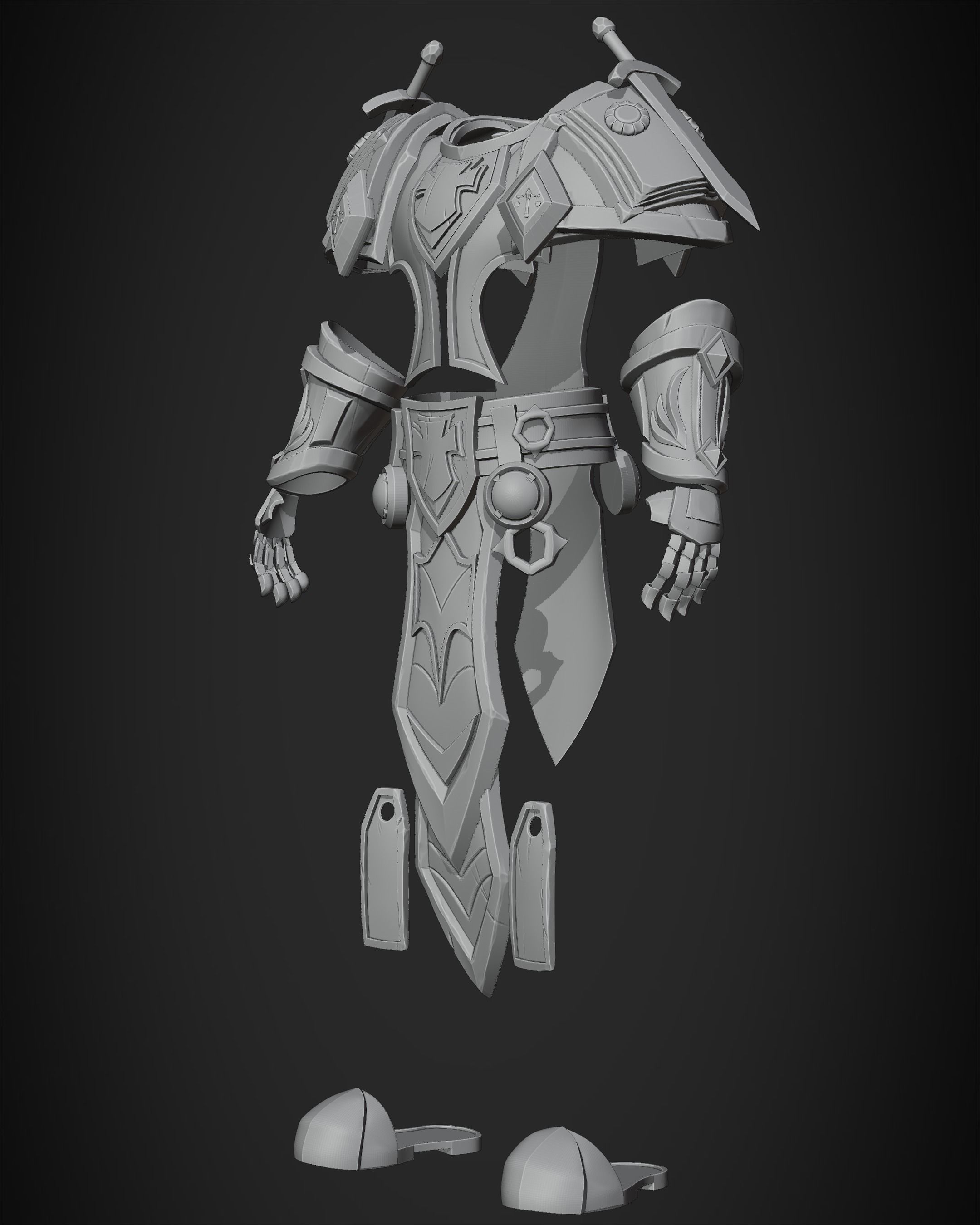 World of Warcraft Paladin Judgment Armor for Cosplay 3D model 3D ...