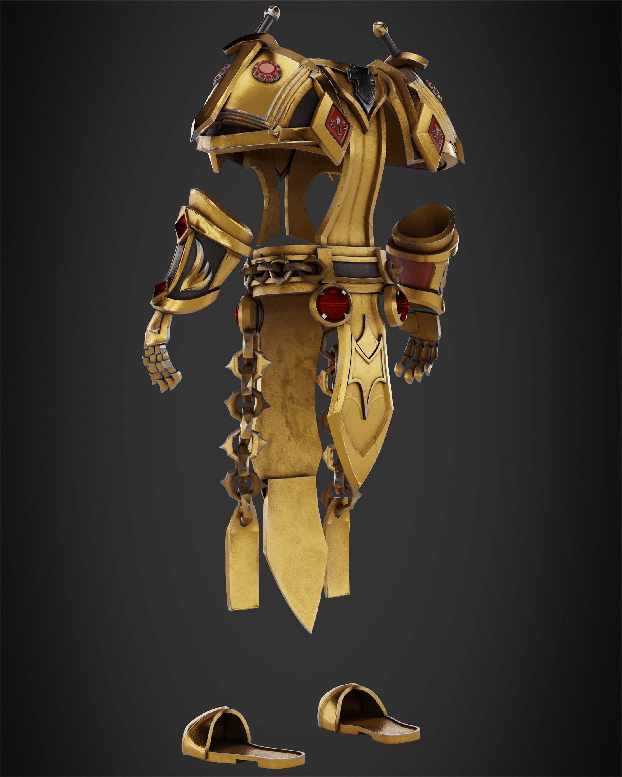 World of Warcraft Paladin Judgment Armor for Cosplay 3D model 3D ...