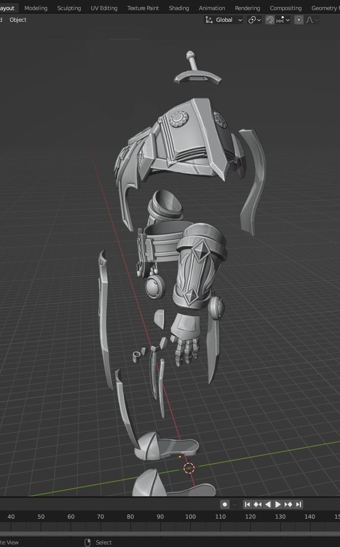 World of Warcraft Paladin Judgment Armor for Cosplay 3D model 3D ...