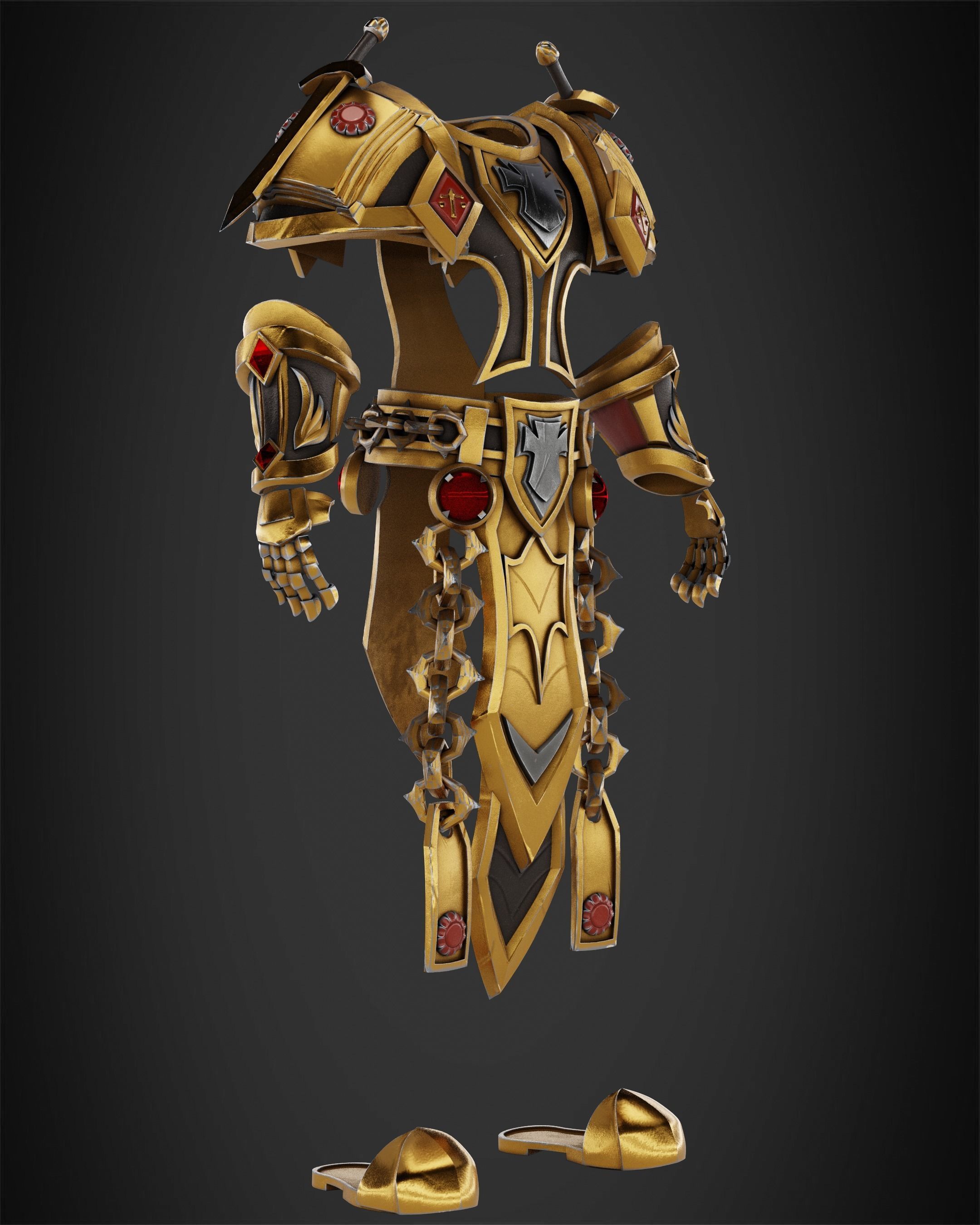 World of Warcraft Paladin Judgment Armor for Cosplay 3D model 3D ...