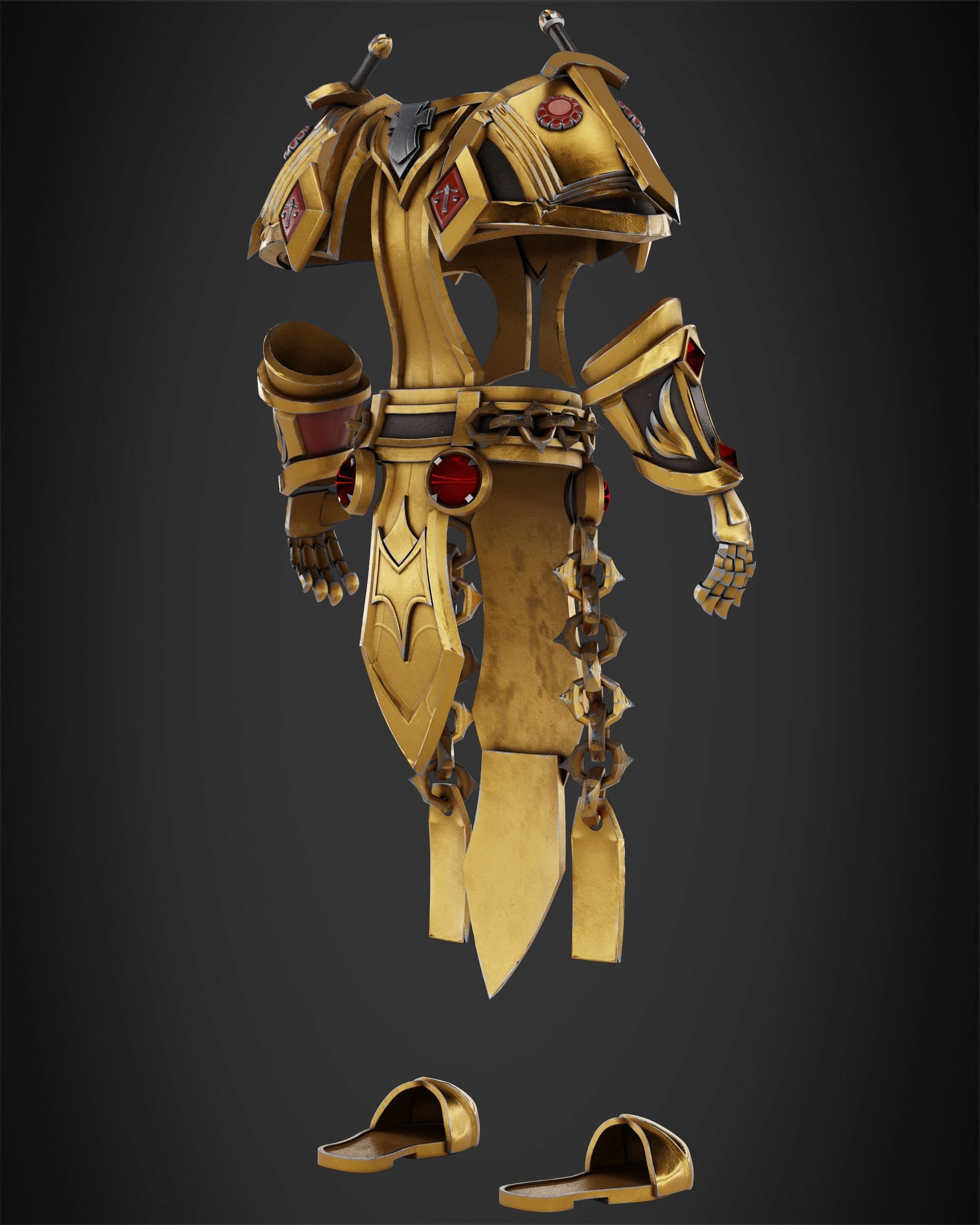 World of Warcraft Paladin Judgment Armor for Cosplay 3D model 3D ...