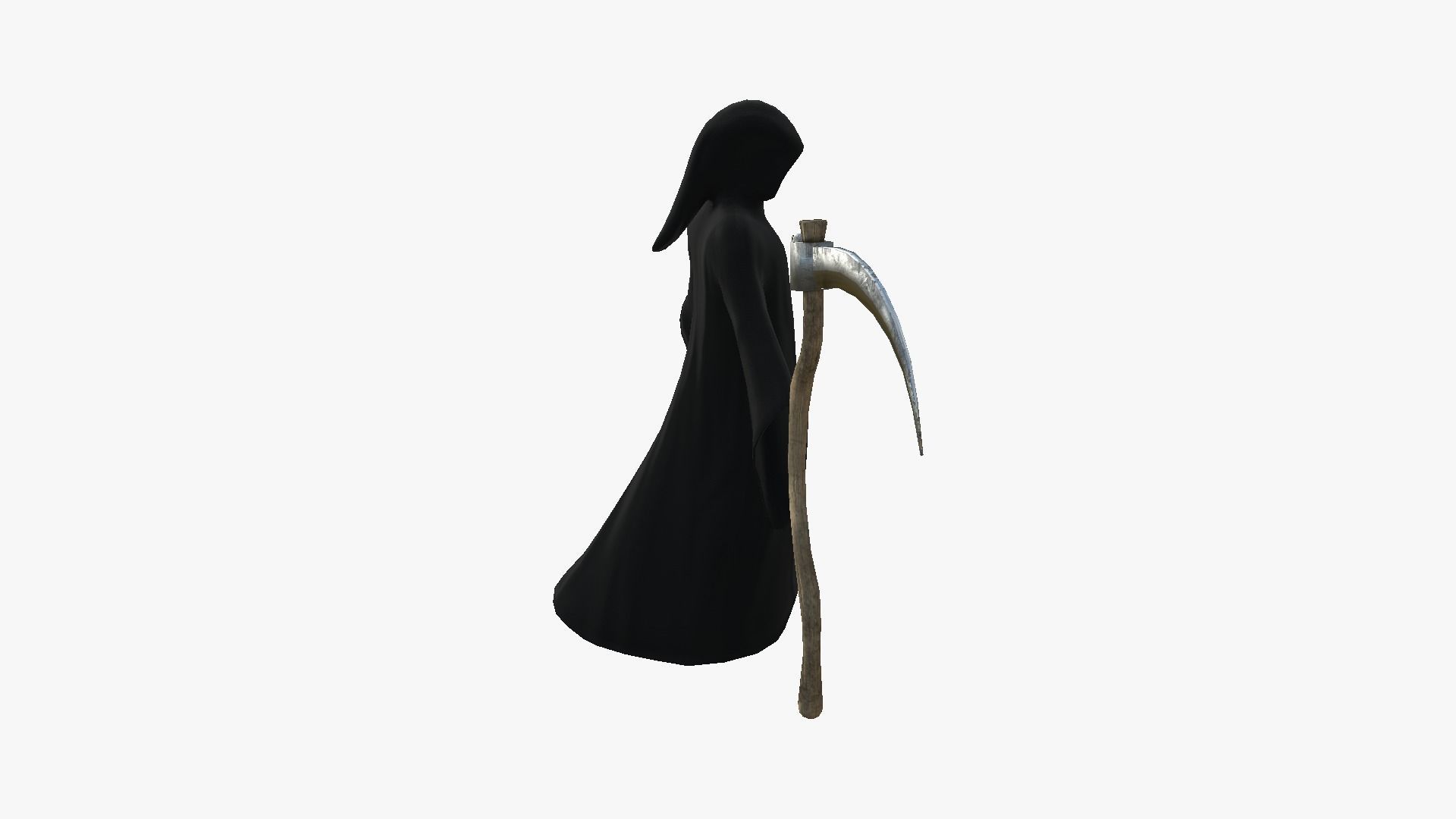 3D model Grim Reaper Costume A01 Black Death - Character Design VR / AR ...
