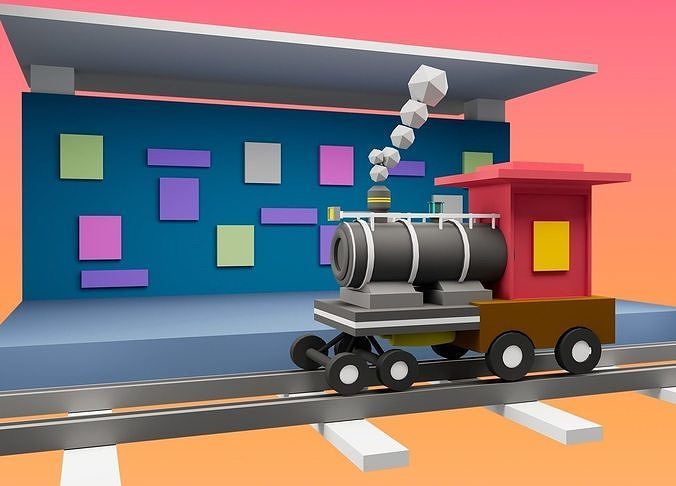 3D model Low poly Trian VR / AR / low-poly | CGTrader