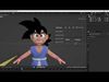 Goku GT Free Rig free 3D model rigged | CGTrader