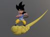 Goku GT Free Rig free 3D model rigged | CGTrader