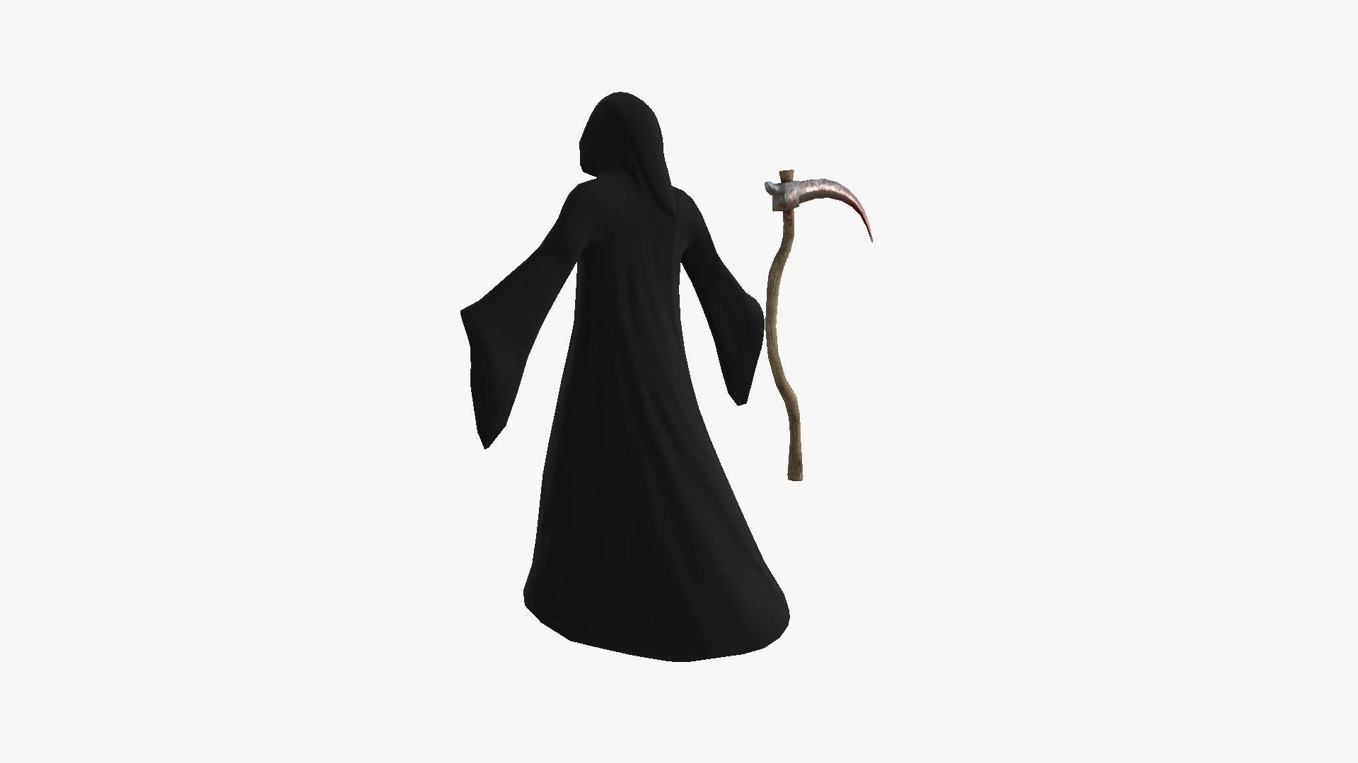 3D model Grim Reaper Costume A02 Bloody Scythe - Character Design VR ...