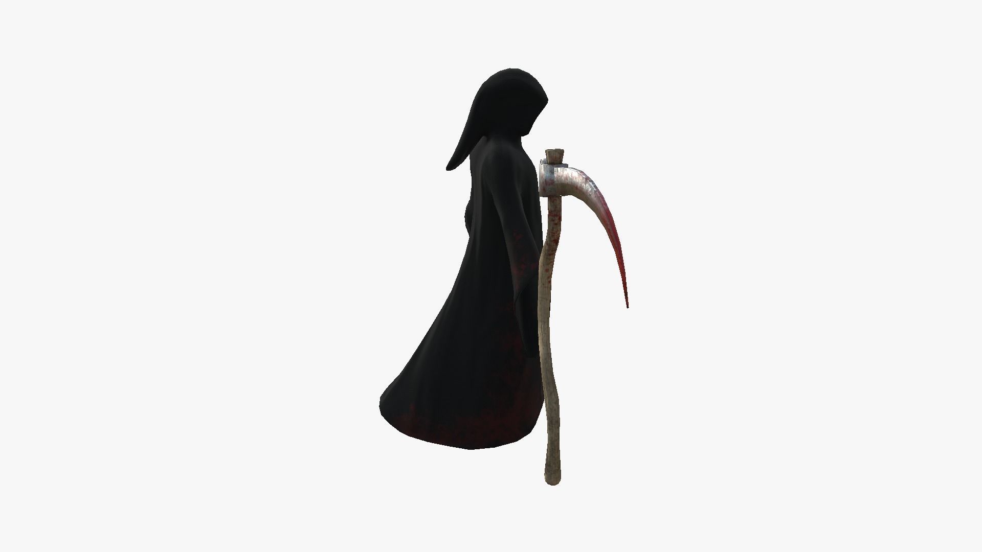 3D model Grim Reaper Costume A03 Bloody Death - Character Design VR ...
