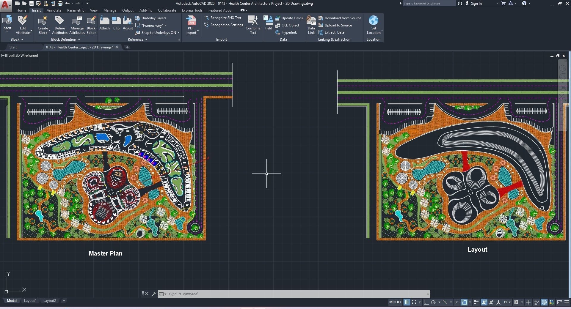 0143 - Health Center Architecture Project - 2D Drawings-3D Files 3D ...