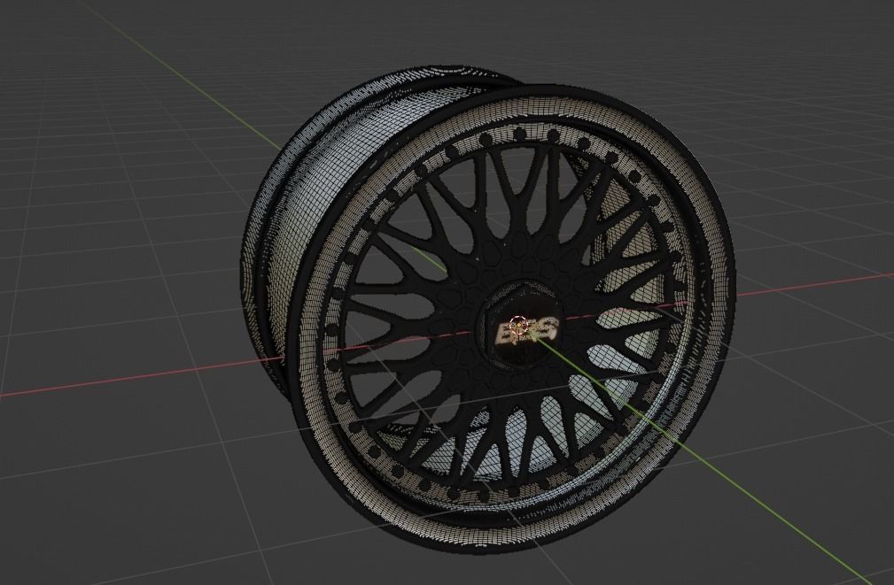 BBS Super RS gold rims 3D model | CGTrader