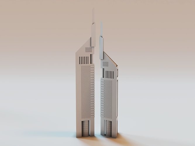 Emirates towers 3D model 3D printable | CGTrader