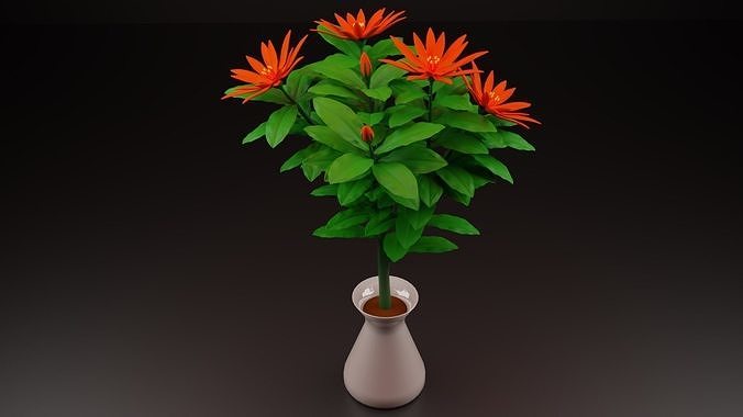 3D model 3D Flower Tree VR / AR / low-poly | CGTrader