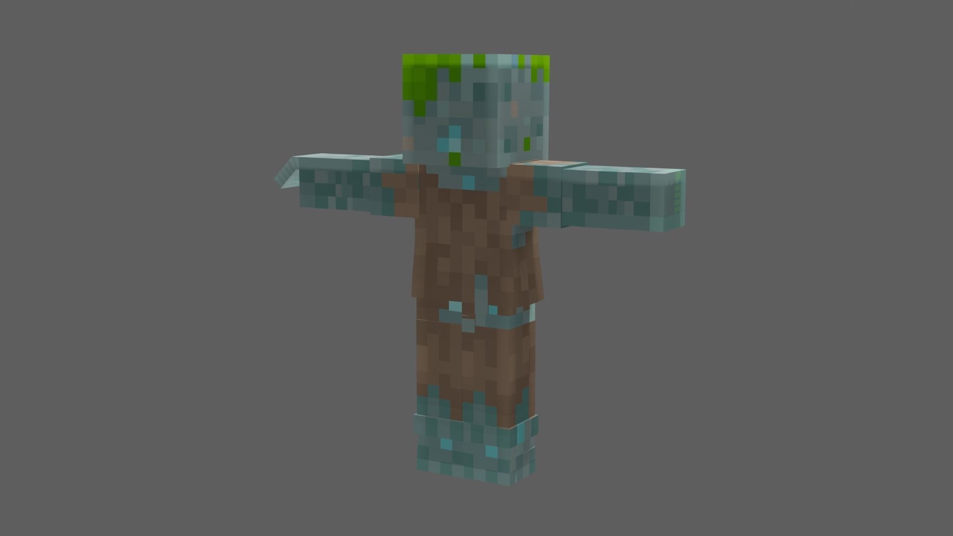 3D model Minecraft Drowned VR / AR / low-poly | CGTrader