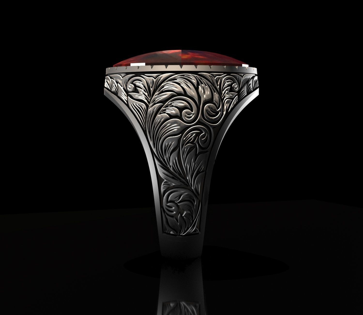 Men ring 3D model 3D printable | CGTrader