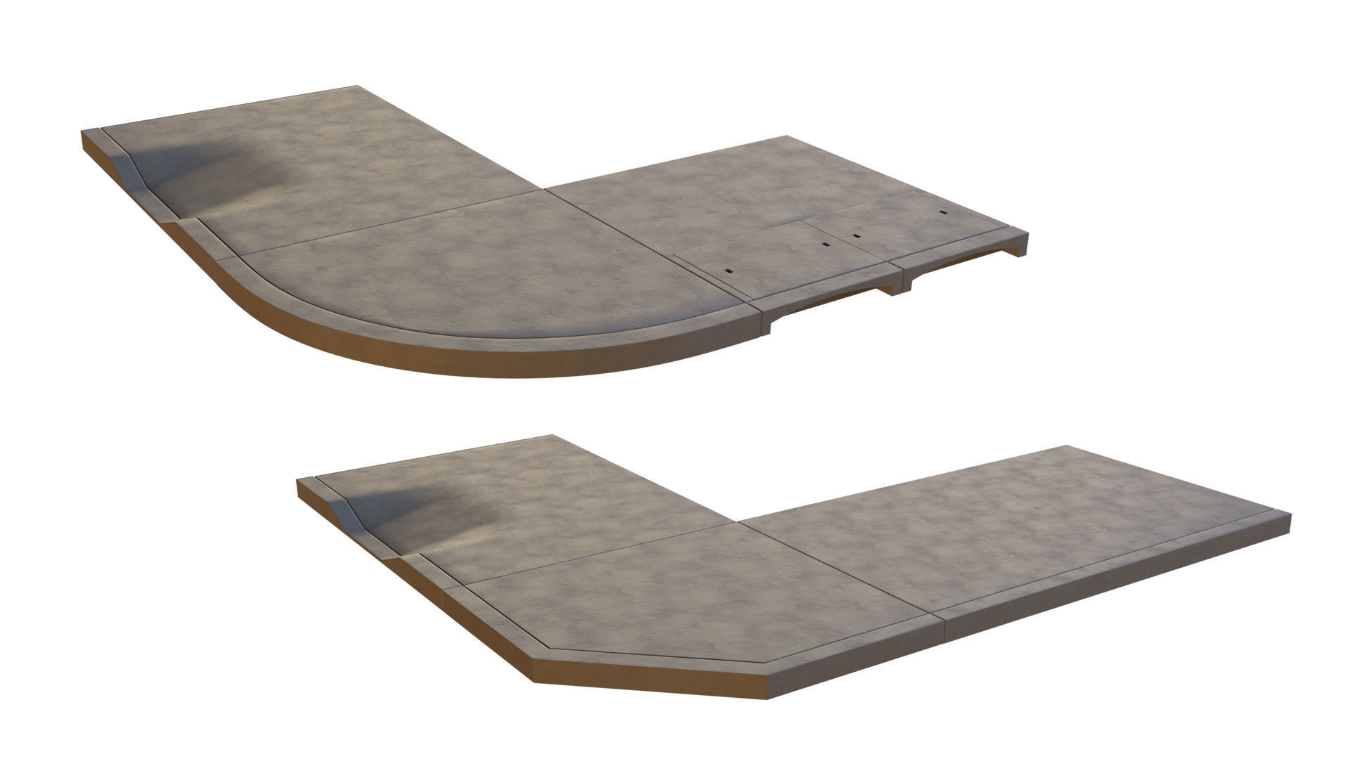 3D model Modular Sidewalks Setbuild Pack VR / AR / low-poly | CGTrader
