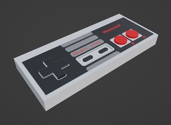Nintendo Nes controller free 3D model | CGTrader