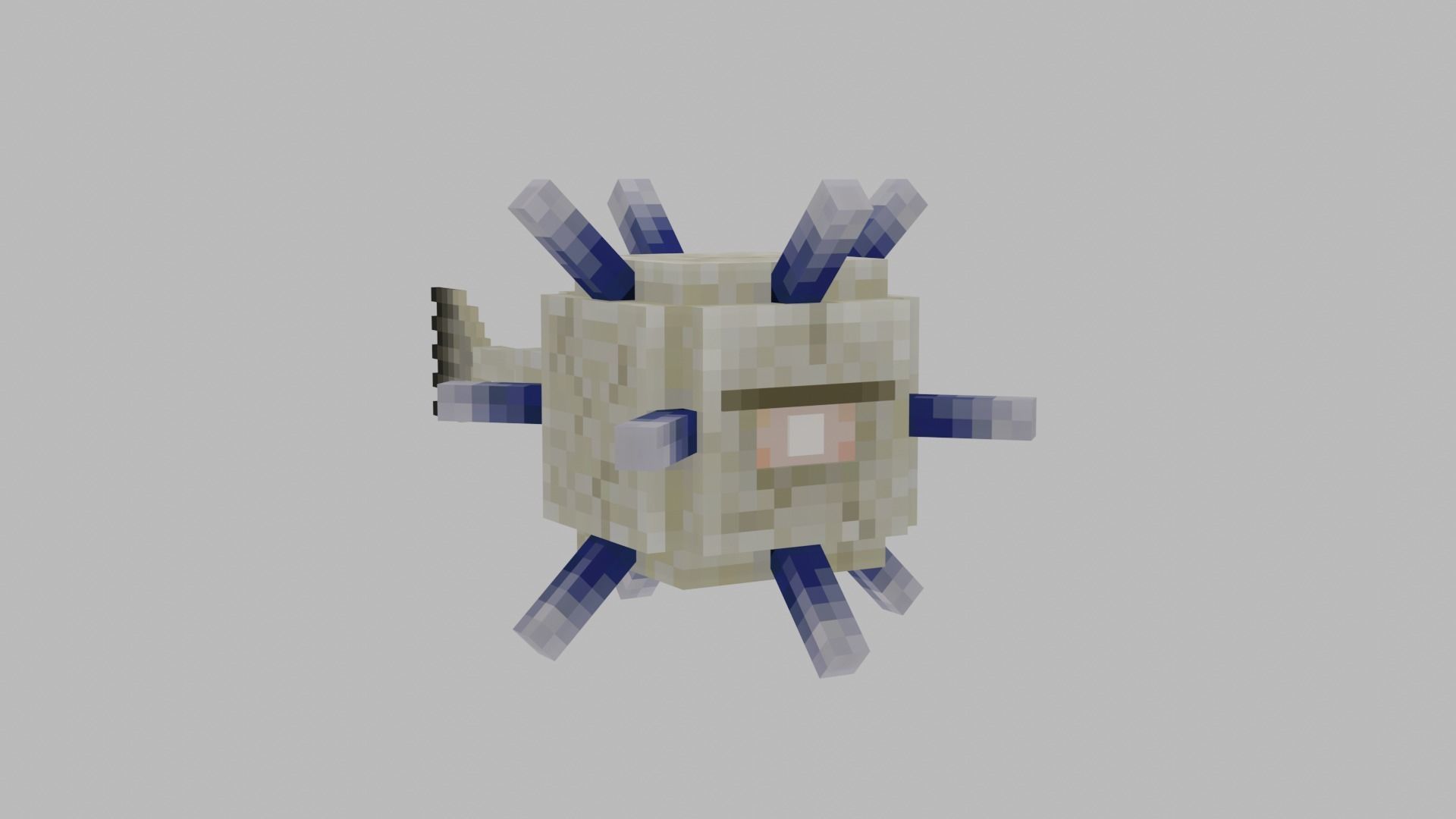 3D model Minecraft Guardian VR / AR / low-poly | CGTrader