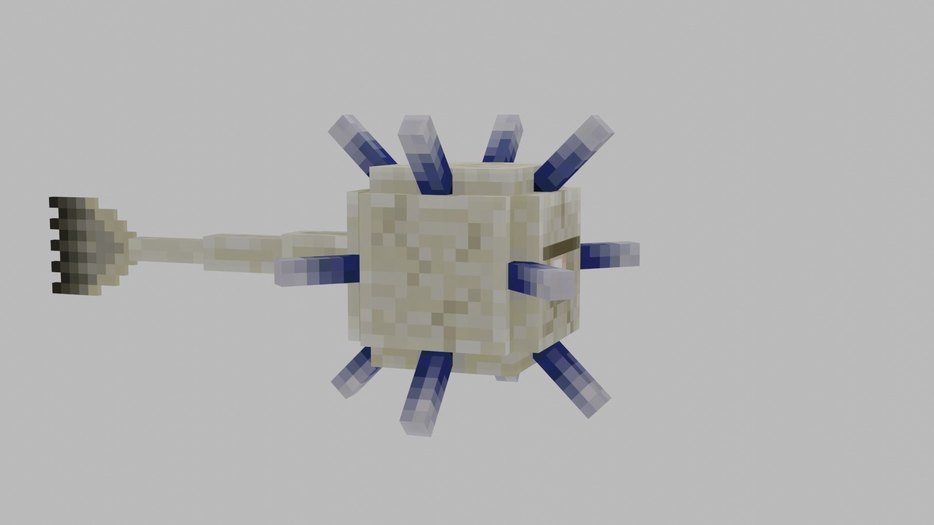 3D model Minecraft Guardian VR / AR / low-poly | CGTrader