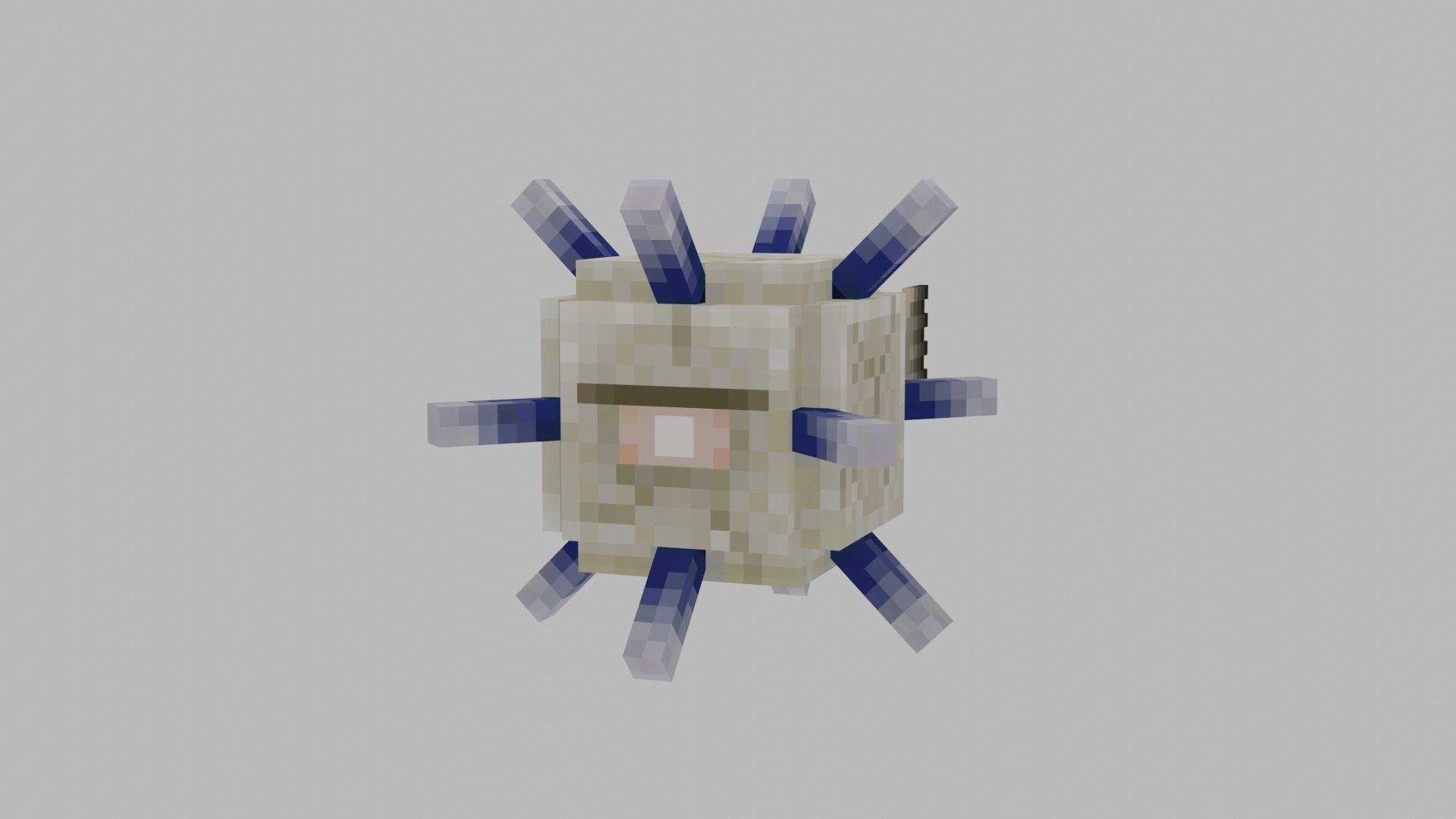 3D model Minecraft Guardian VR / AR / low-poly | CGTrader