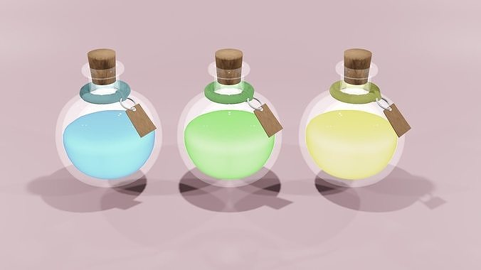 Magic Potion for Game Assets 3D model | CGTrader