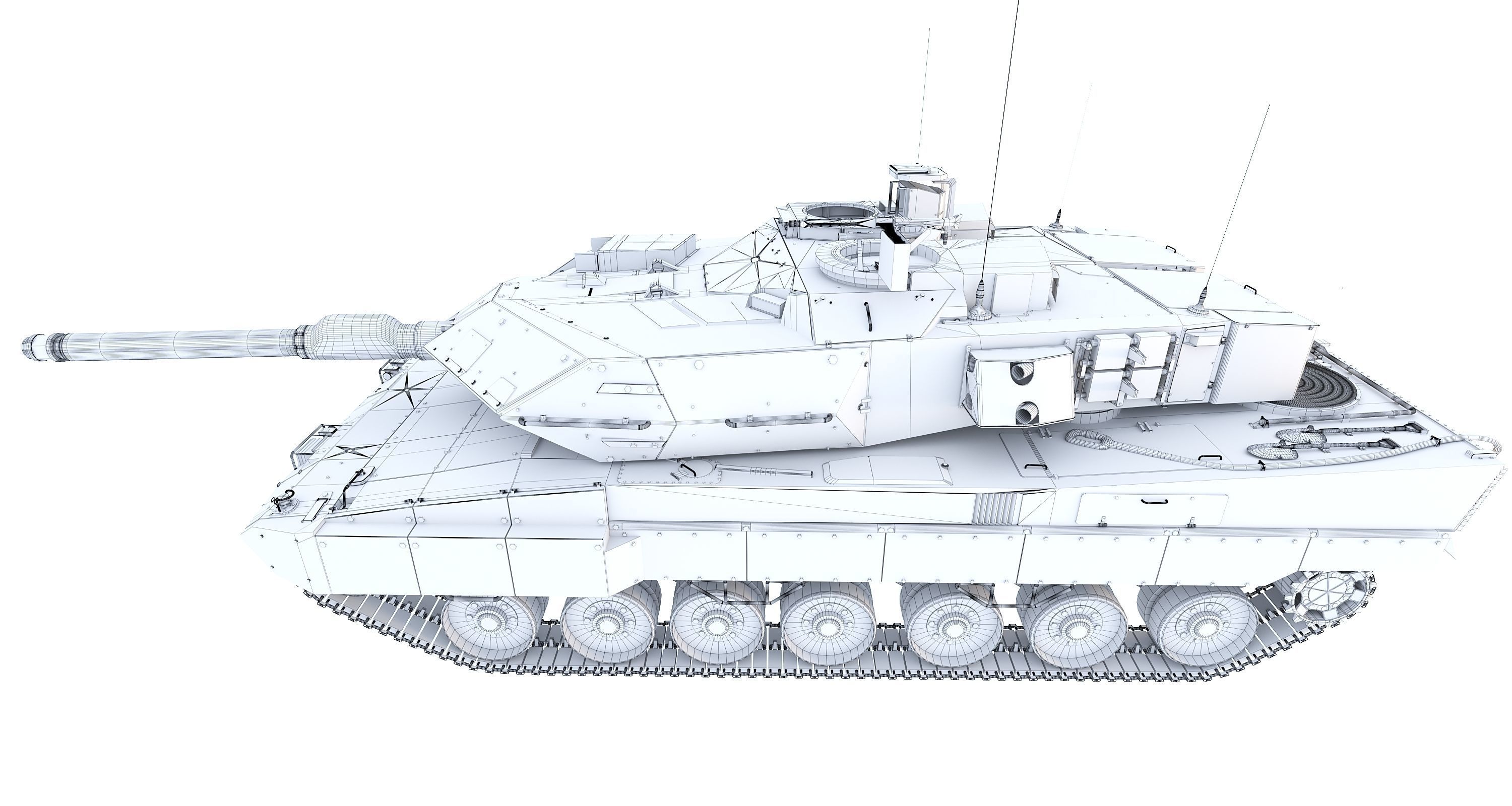 Tank strv 122 3D model | CGTrader