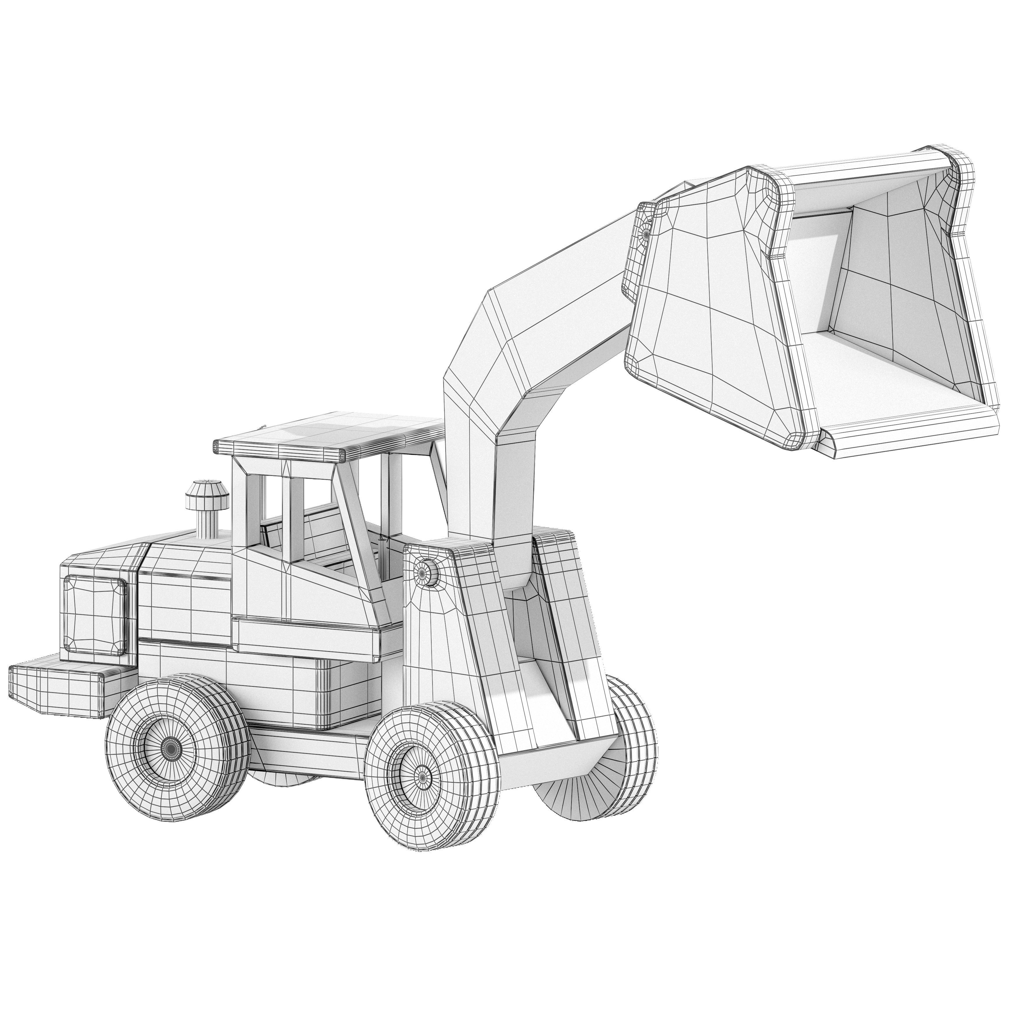 Cat dirt Loader Wood 3D model | CGTrader