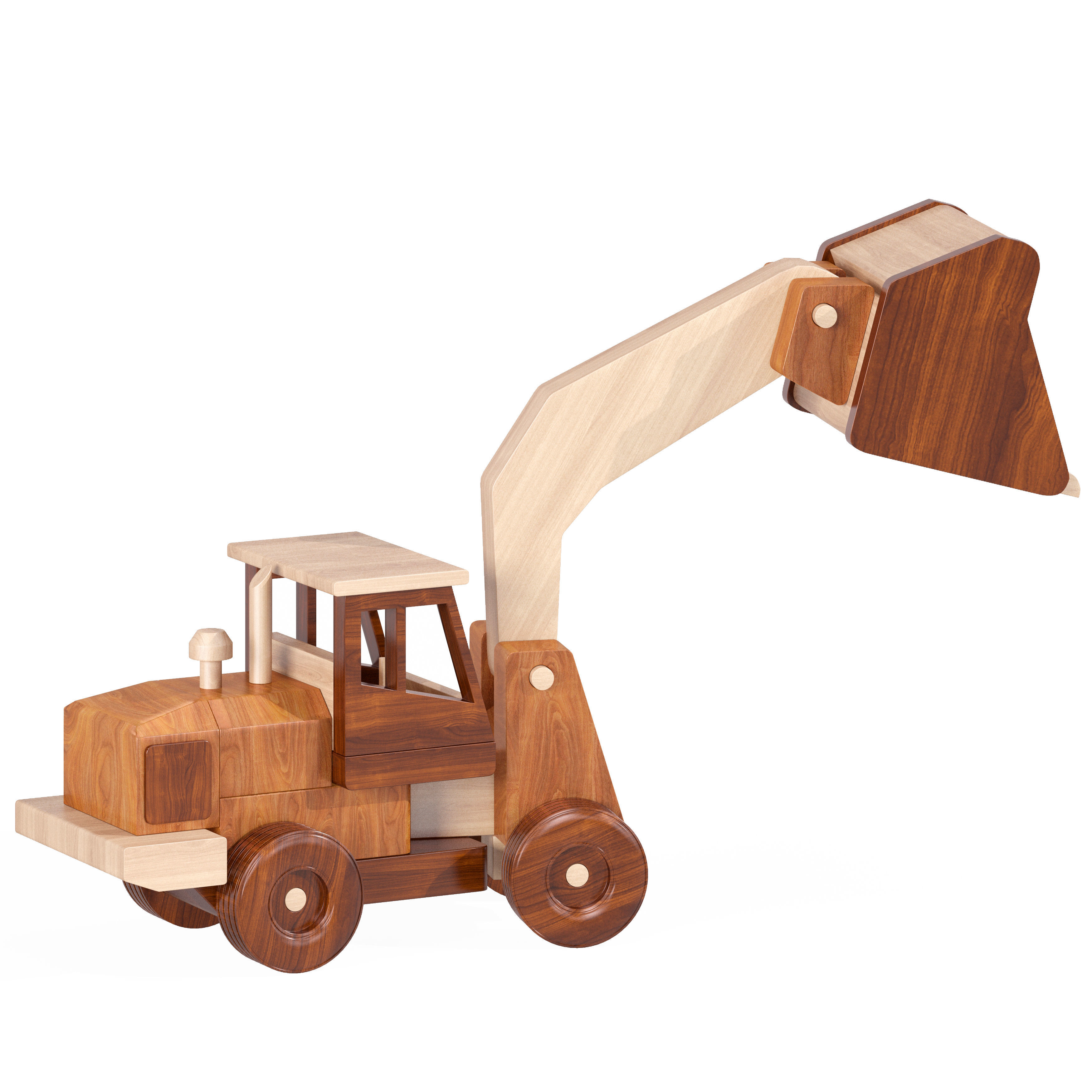 Cat dirt Loader Wood 3D model | CGTrader